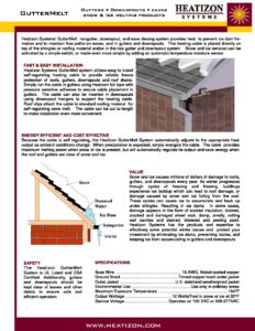 GutterMelt® Brochure (Heat Trace) | Power Plant Supply Company
